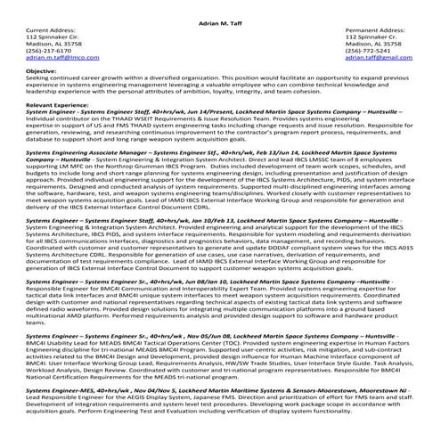 ResumeTaffApril2015 | PDF | Operating Systems | Computer Software and ...