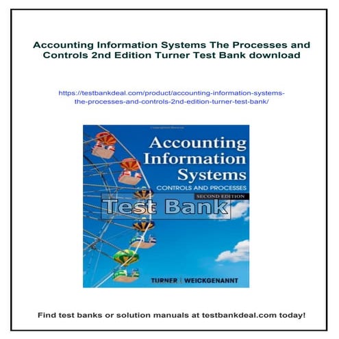 Accounting Information Systems The Processes And Controls 2nd Edition Turner Test Bank Pdf
