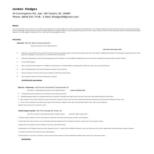 Resume Complete | DOC