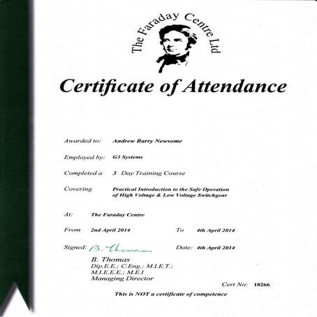 HV AP S9 Cert. | PDF