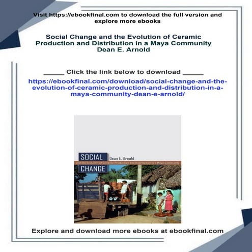Social Change and the Evolution of Ceramic Production and Distribution ...