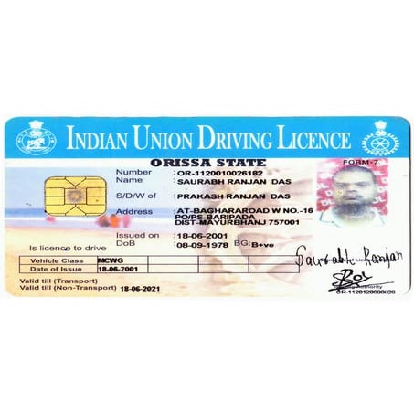 SAURABH DAS-DRIVING LICENSE. | PDF