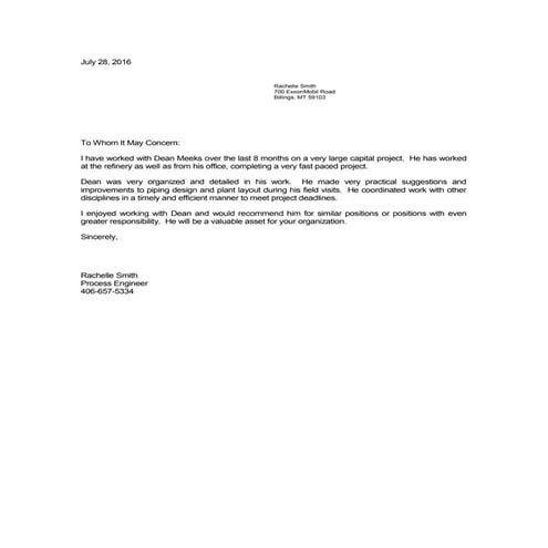 Exxon letter of ref | DOC