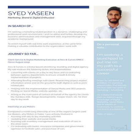 Yaseen CV | PDF