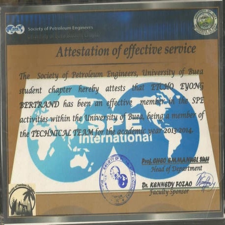 ATTESTATION OF EFFECTIVE SERVICE | PDF