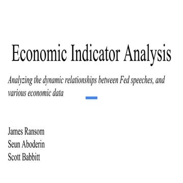 Economic Indicator Analysis | PPT