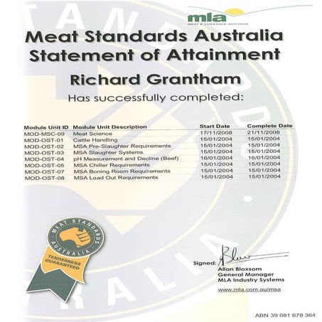 MSA Meat Science | PDF | Vegetarian Diets | Food & Drink