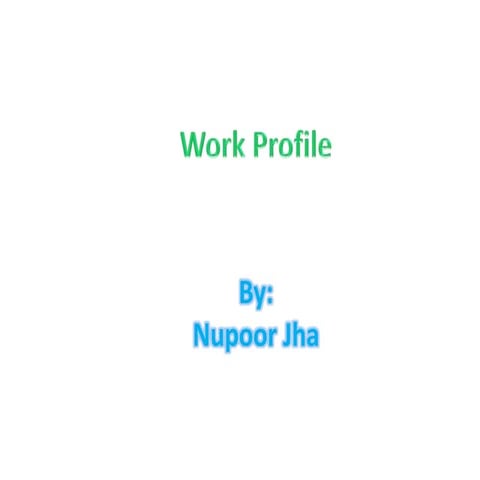 Work Profile | PPT