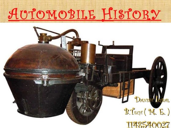 Evolution of cars | PPT