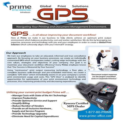 Cold Call Folders Prime GPS Marketing Flyer | PDF
