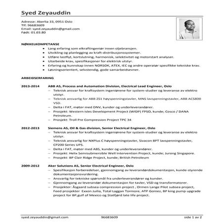 CV-Syed Zeyauddin | PDF