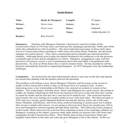 Simple Report (Sample - feature film) | PDF