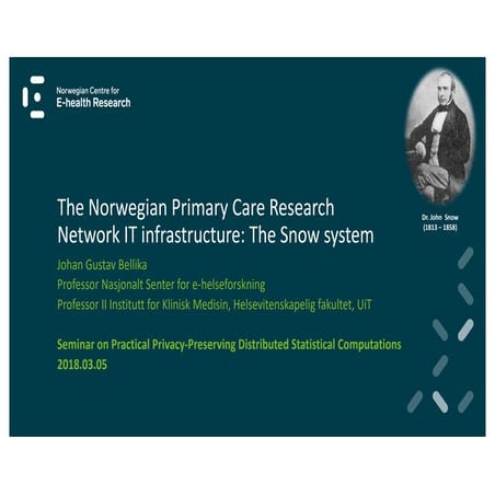 Biginsight Seminar On Practical Privacy Preserving Distributed Statistical Computation Ppt