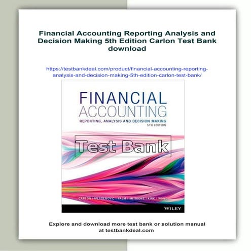 Financial Accounting Reporting Analysis and Decision Making 5th Edition ...