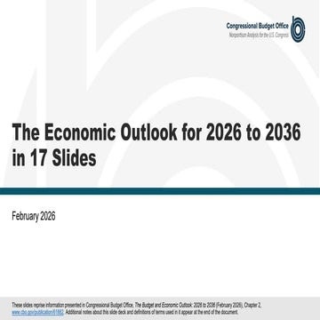 The Economic Outlook for 2026 to 2036 in 17 Slides | PDF
