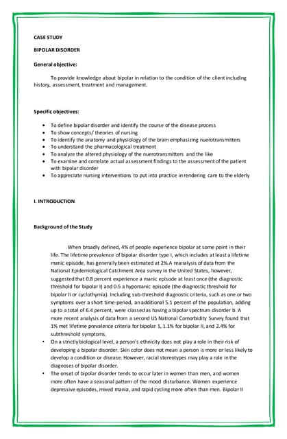 Concept map bipolar disorder | PDF