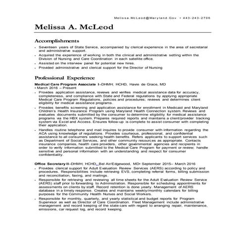 Cassie Resume 2015 | DOCX