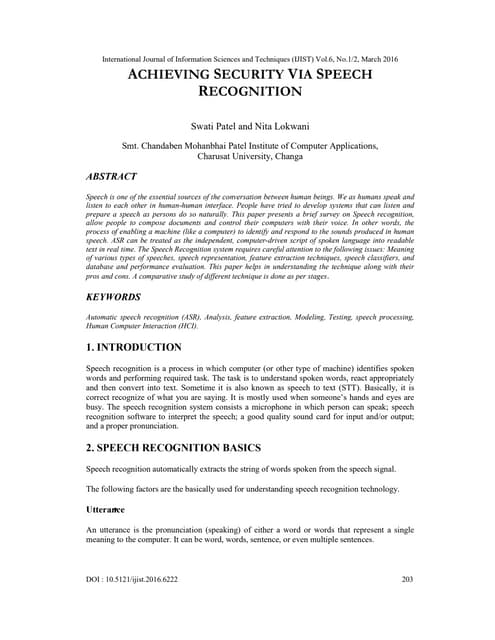 Speech to text conversion | PPTX | Digital Audio | Computer Software ...