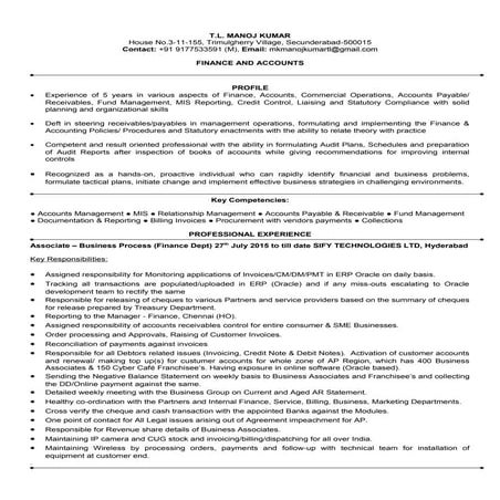 TAPSE MANOJ CV | DOC