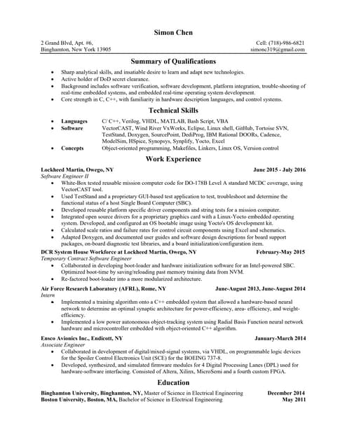 Resume2016 (1) | PDF