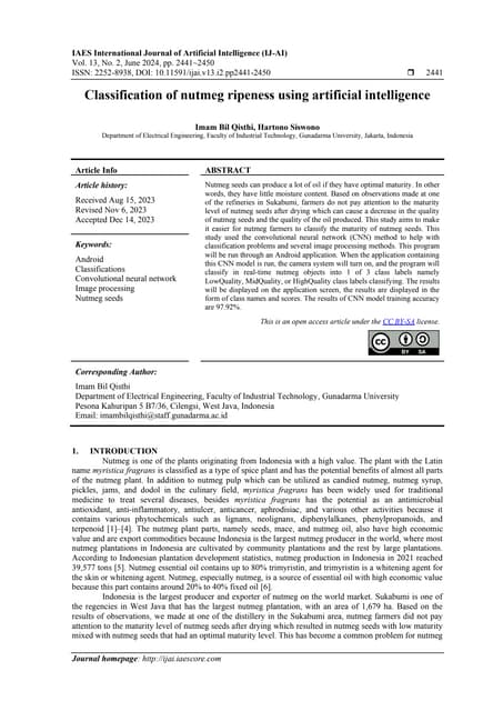 Herbal plant leaves classification for traditional medicine using convolutional neural network | PDF