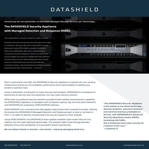 DS_Appliance_Datasheet | PDF | Information Services Industry | Industries