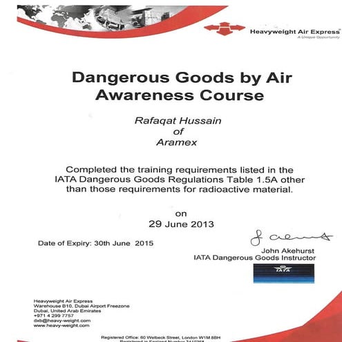 IATA DG training | PDF