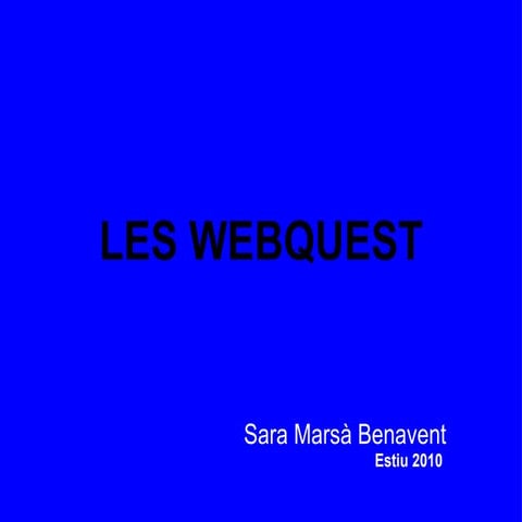 LES WEBQUEST | PPT