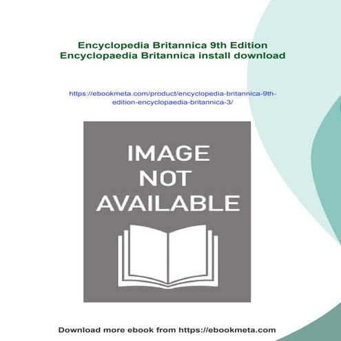 Encyclopedia Britannica 9th Edition Encyclopaedia Britannica | PDF