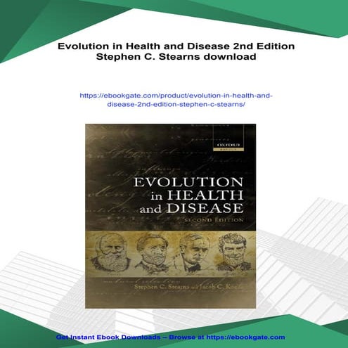 Evolution in Health and Disease 2nd Edition Stephen C. Stearns | PDF