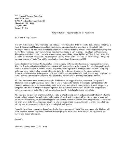 Recommendation Letter- Psychology Professor | PDF