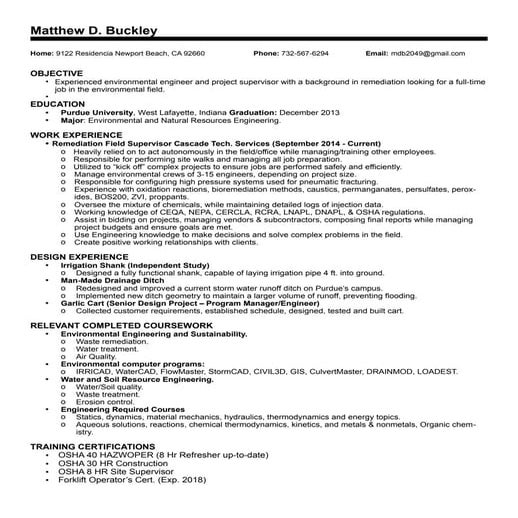 Eric's resume | DOC