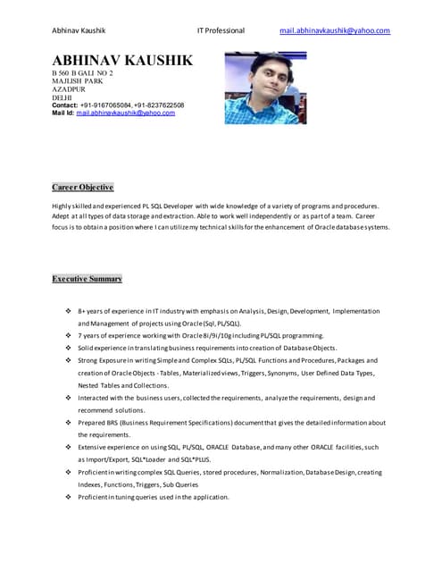 Resume ETL-Informatica developer | PDF