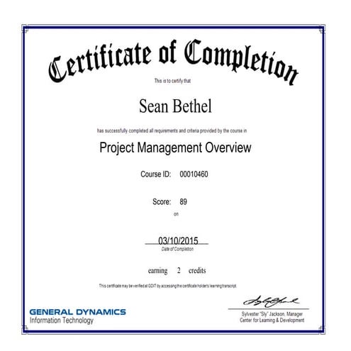 PROJECT MANAGEMENT CERT | PDF