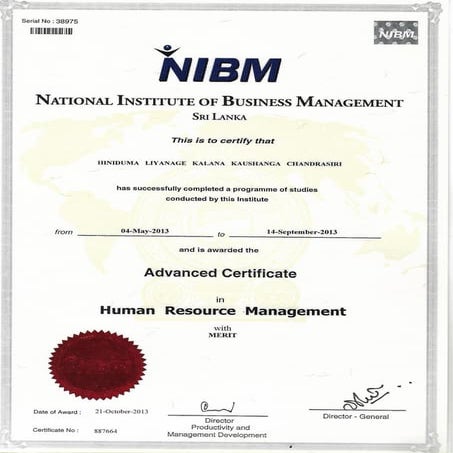 certification_for_HRM | PDF