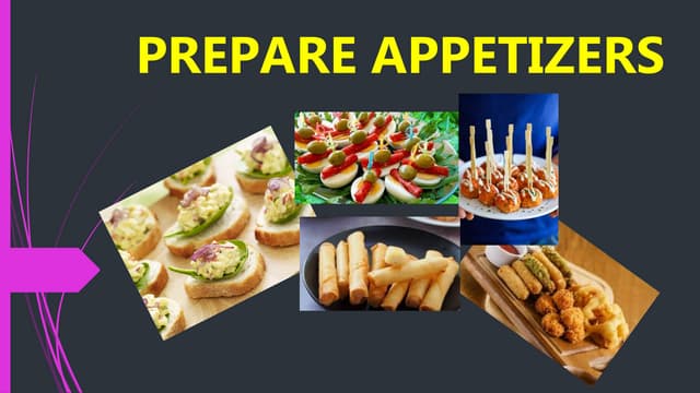 Classification of appetizer | PPTX | Healthy Cooking and Eating | Food ...