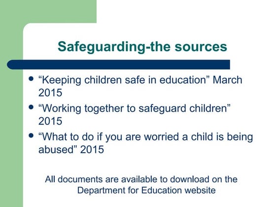 Safeguarding and Child Protection - Induction Training | PDF | Daycare ...