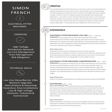 Curriculum Vitae of Simon French | PDF