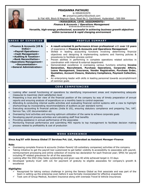 Resume puja bajaj | PDF