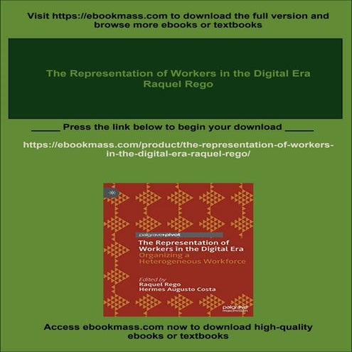 The Representation of Workers in the Digital Era Raquel Rego | PDF