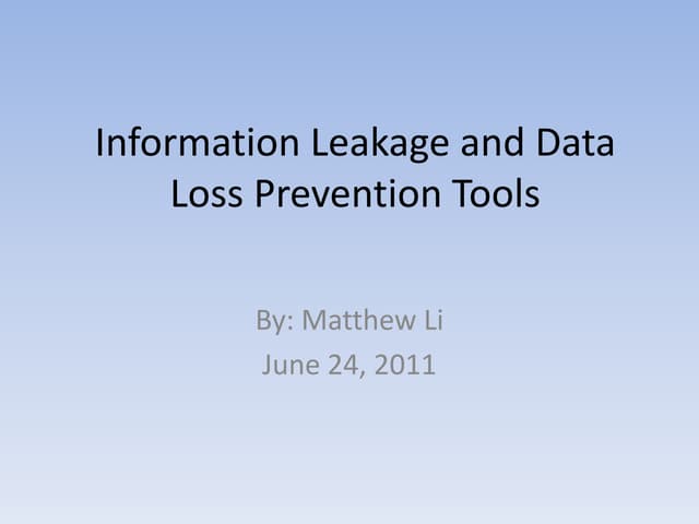 Using licensed Data Loss Prevention (DLP) as a strategic proactive data ...