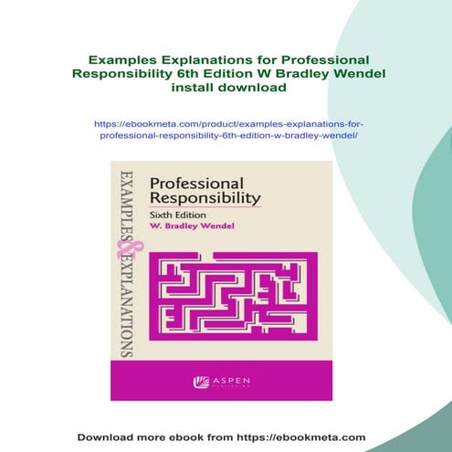 Examples Explanations for Professional Responsibility 6th Edition W ...