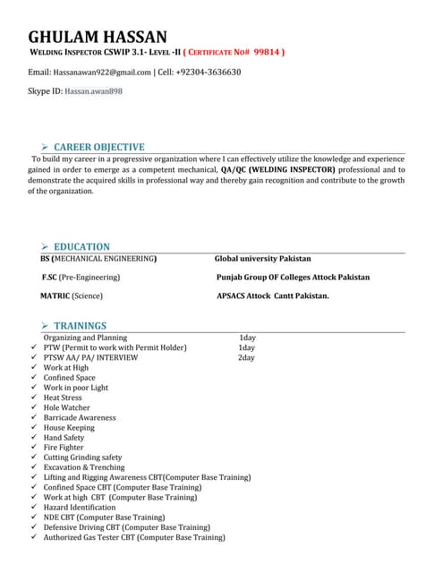 Suneesh-QAQC Inspector-CV | PDF