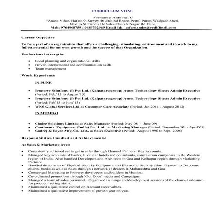 Sales Coordination | DOCX