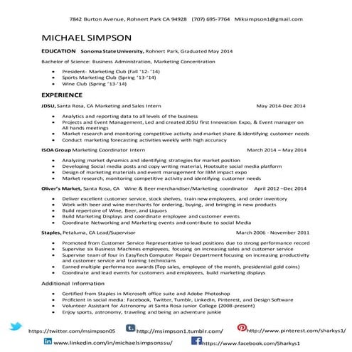 Emily Seltzer Resume 2019 | PDF