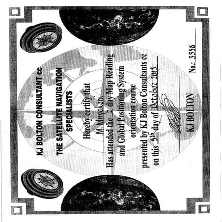 GPS Certificate | PDF