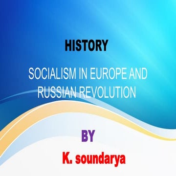 Class 9 History Chapter Wise Topic Wise Notes Chapter 2 Socialism in ...