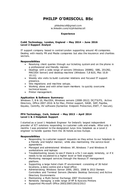 Resume - Roy Interrante, PMP