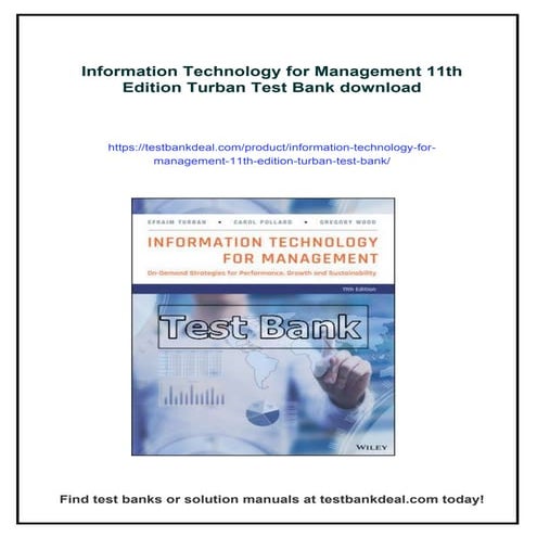 Information Technology for Management 11th Edition Turban Test Bank | PDF