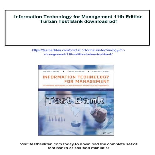 Information Technology for Management 11th Edition Turban Test Bank | PDF